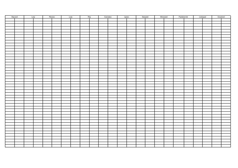 Ogólna Rozpiska | PDF