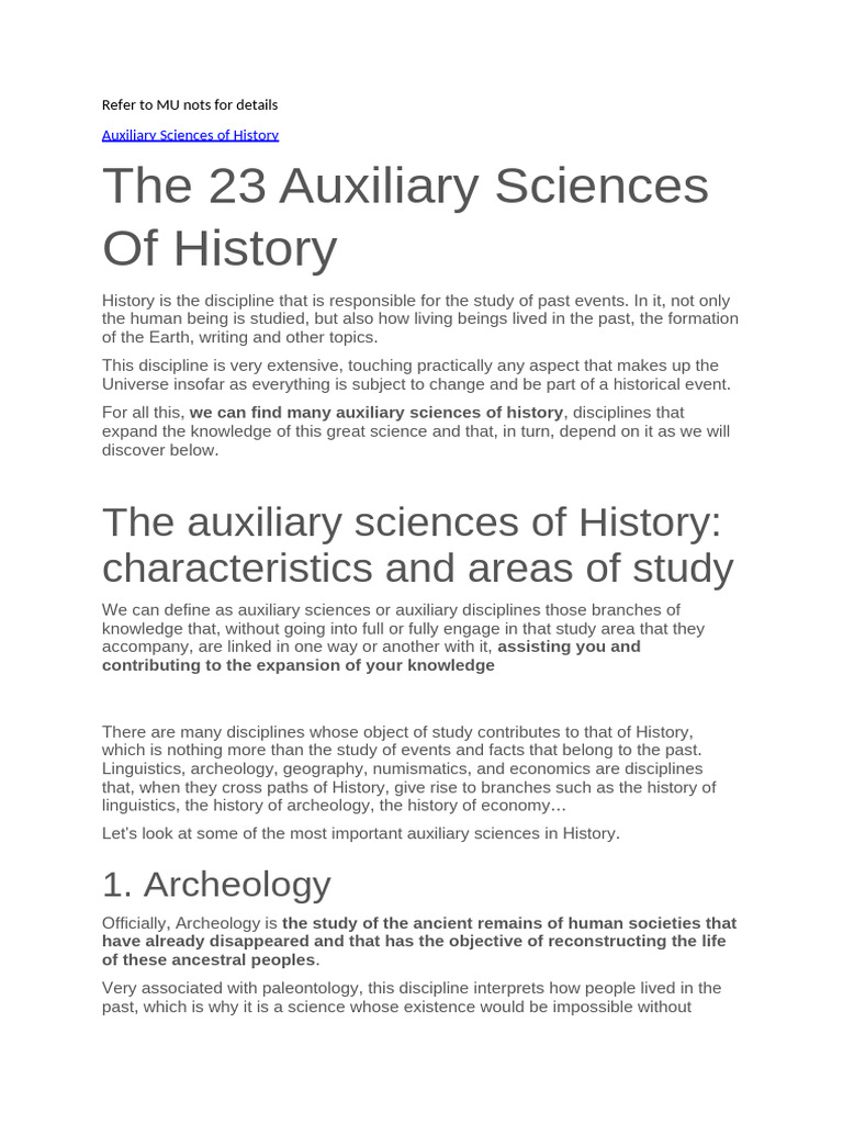 Auxiliary Sciences of History | PDF | Geography | Rock (Geology)