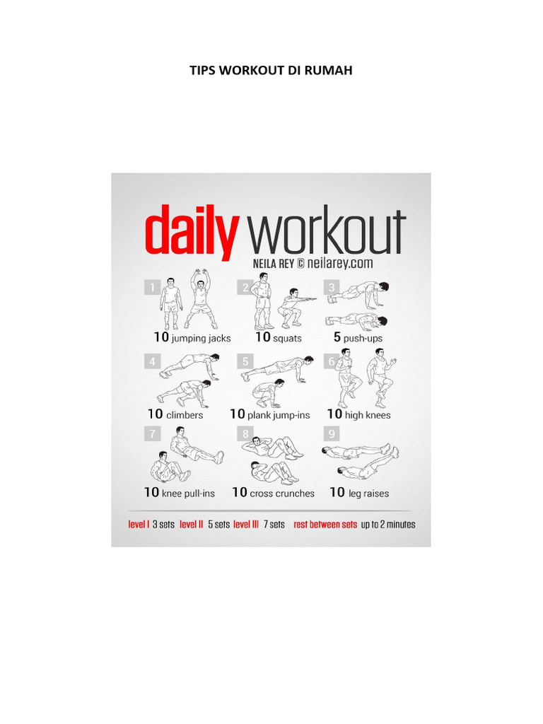 Tips Workout Di Rumah | PDF