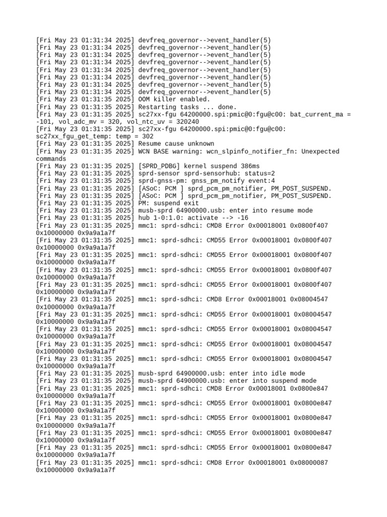 standby_kernel_log_2025_0523_013256 | PDF | Cpu Cache | Booting