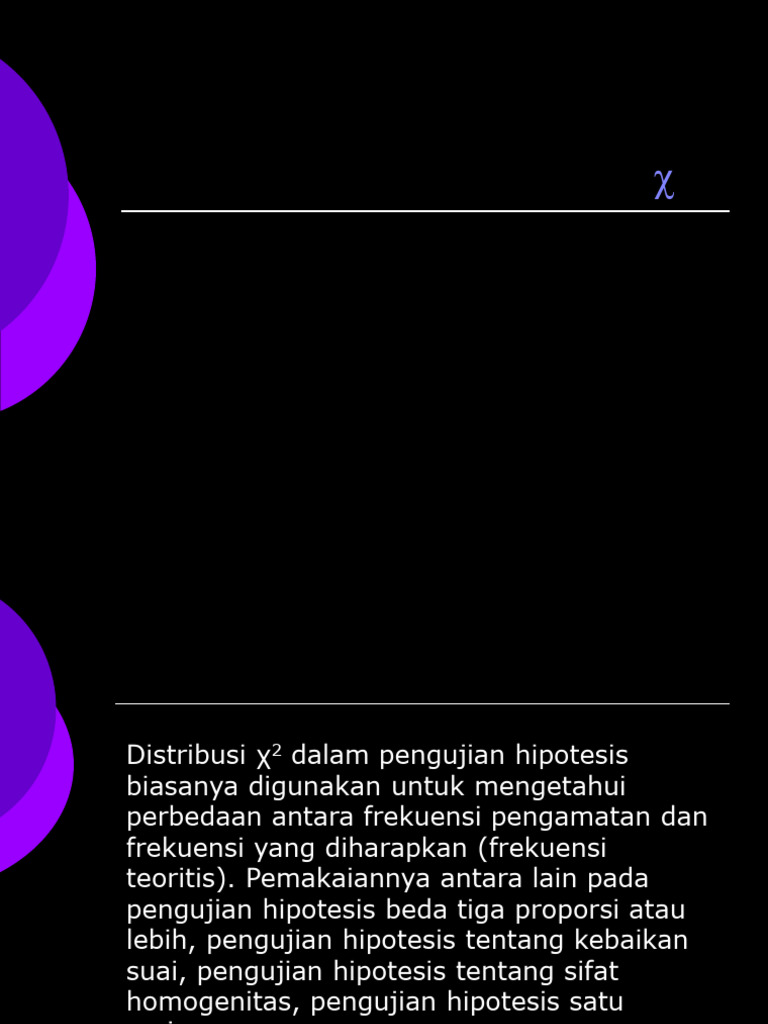 Pengujian Hipotesis dengan Distribusi χ2 | PDF