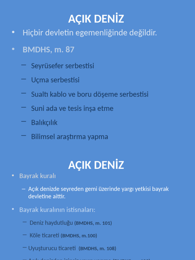 II.8.Acik Deniz Ve Uluslararasi Deniz Yatagi Otoritesi | PDF