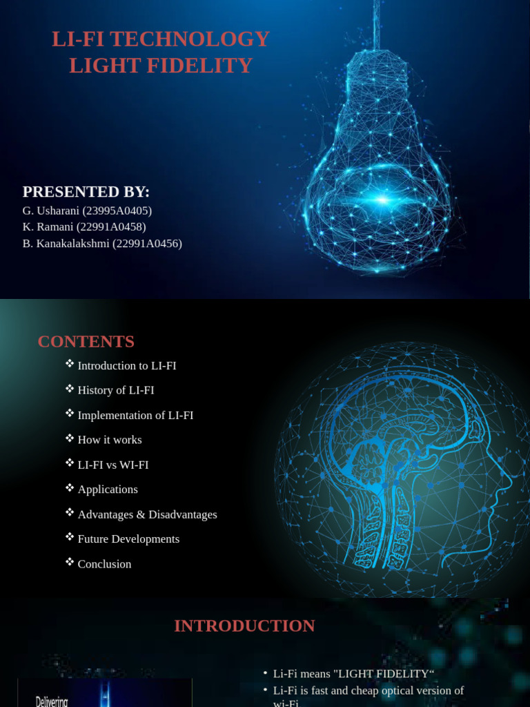 Understanding Li-Fi Technology Overview | PDF | Wi Fi | Computer ...