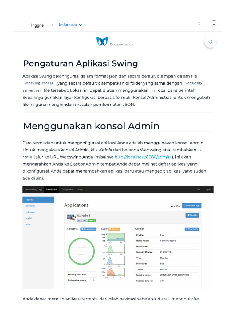 Dokumentasi Webswing - Webswing | PDF