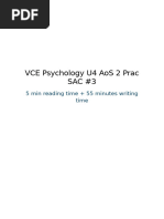 VCE Psychology Unit 3 AOS 2 Practice SAC | PDF | Memory | Recall (Memory)