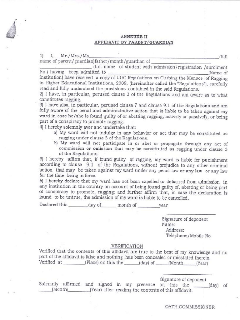1666021996affidavit Anti Raging PDF | PDF