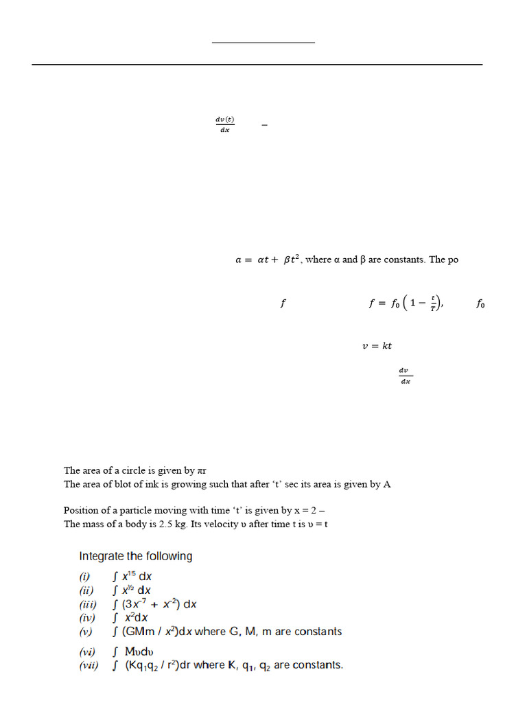 Assignment 01-Motion in Straight Line | PDF | Velocity | Acceleration