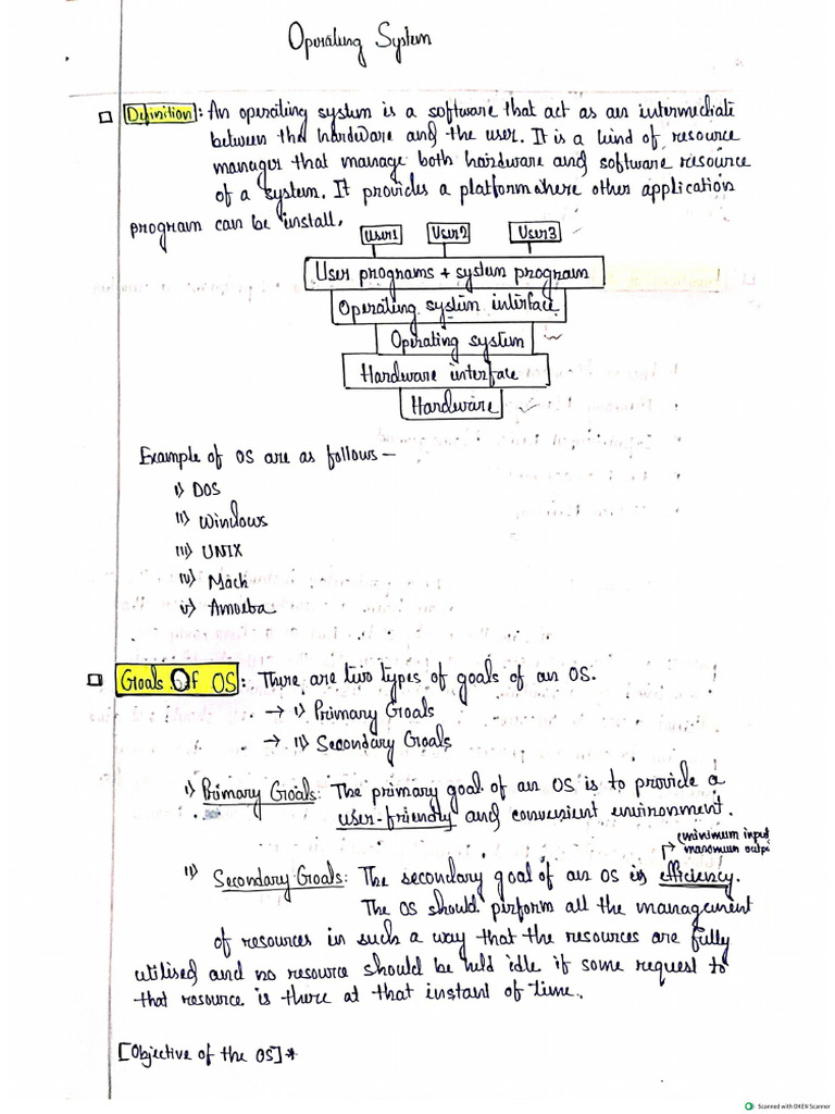 OS Whole Notes | PDF