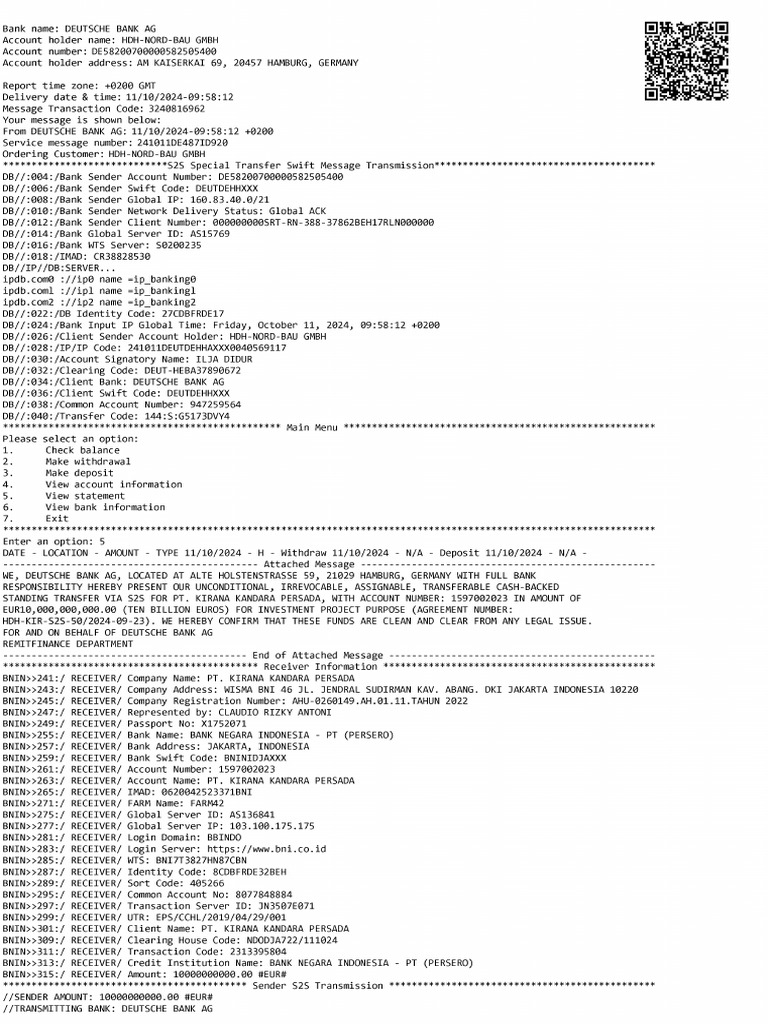 +S2S WHT Screen 10.0be 11.10.2024 Hdh-Nord-Bau GMBH - Pt. Kirana Kandara Persada+ | PDF