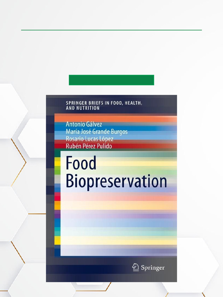 Food Biopreservation All Format Download | PDF | Antimicrobial | Biology