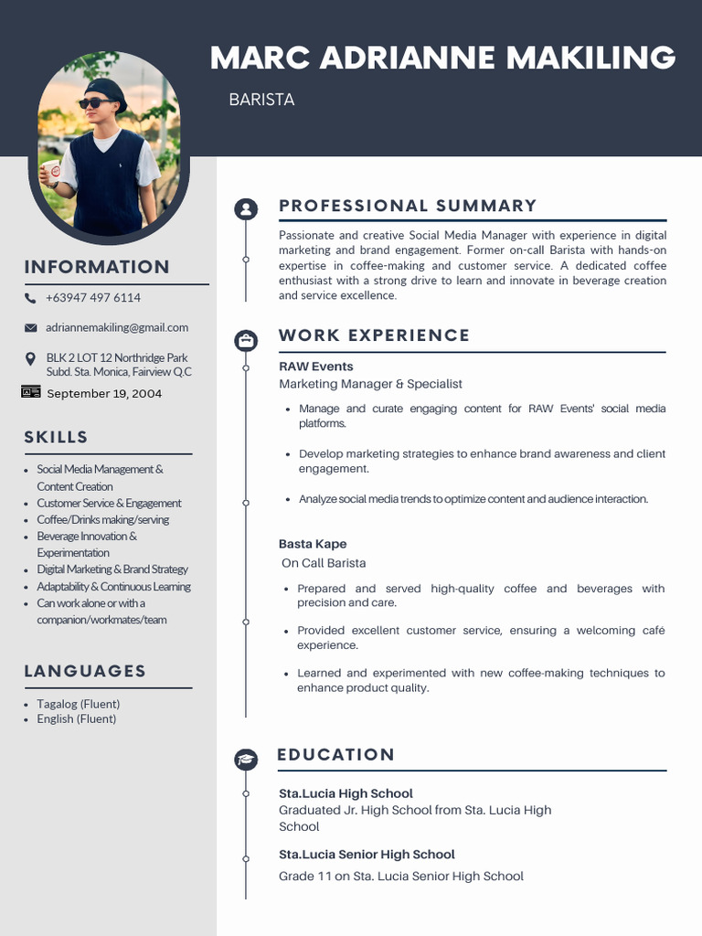 Blue and Gray Simple Professional CV Resume - 20250509 - 150446 - 0000 | PDF | Mass Media ...