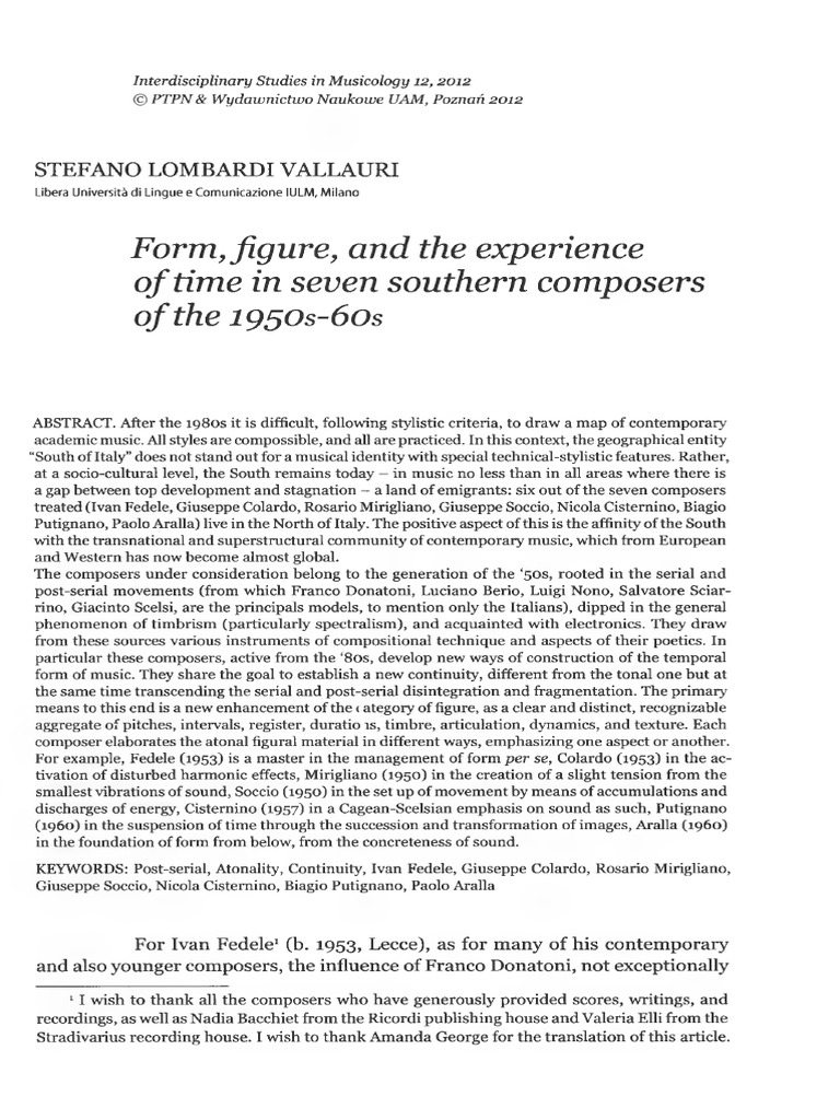 Form Figure and The Experience of T | PDF | Beauty | Harmony