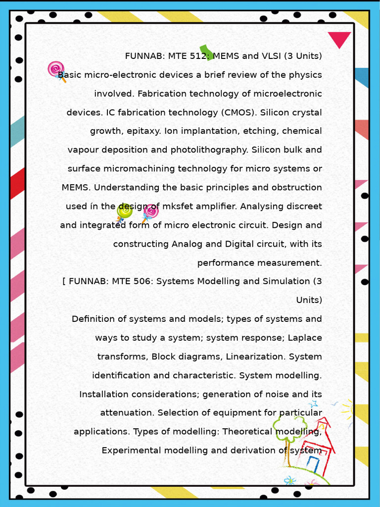 Funnab Course Outline | PDF