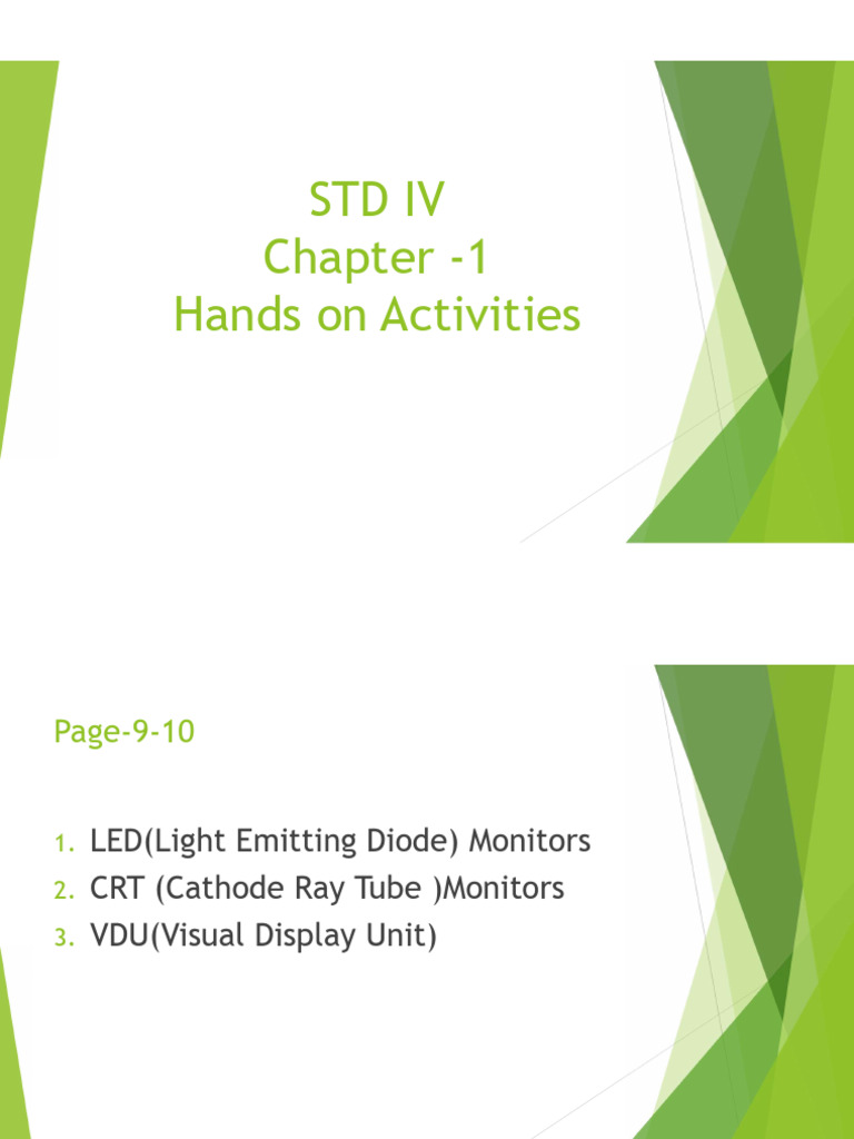 Chpater - I Hands On Activities | PDF | Usb Flash Drive | Computer Data ...