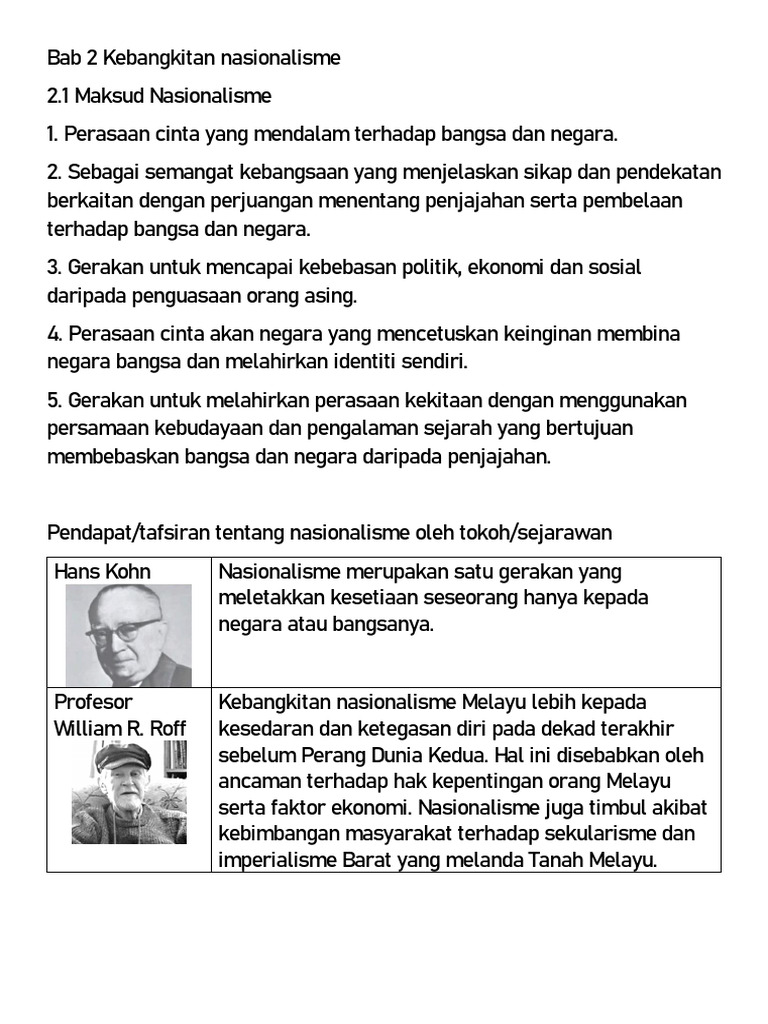 Sejarah Tingkatan 4 Bab 2.1 | PDF