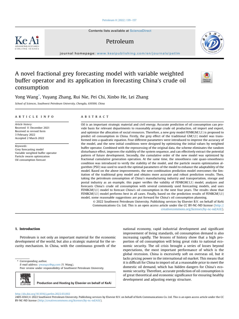 A Novel Fractional Grey Forecasting Model With Variable Weighted B ...