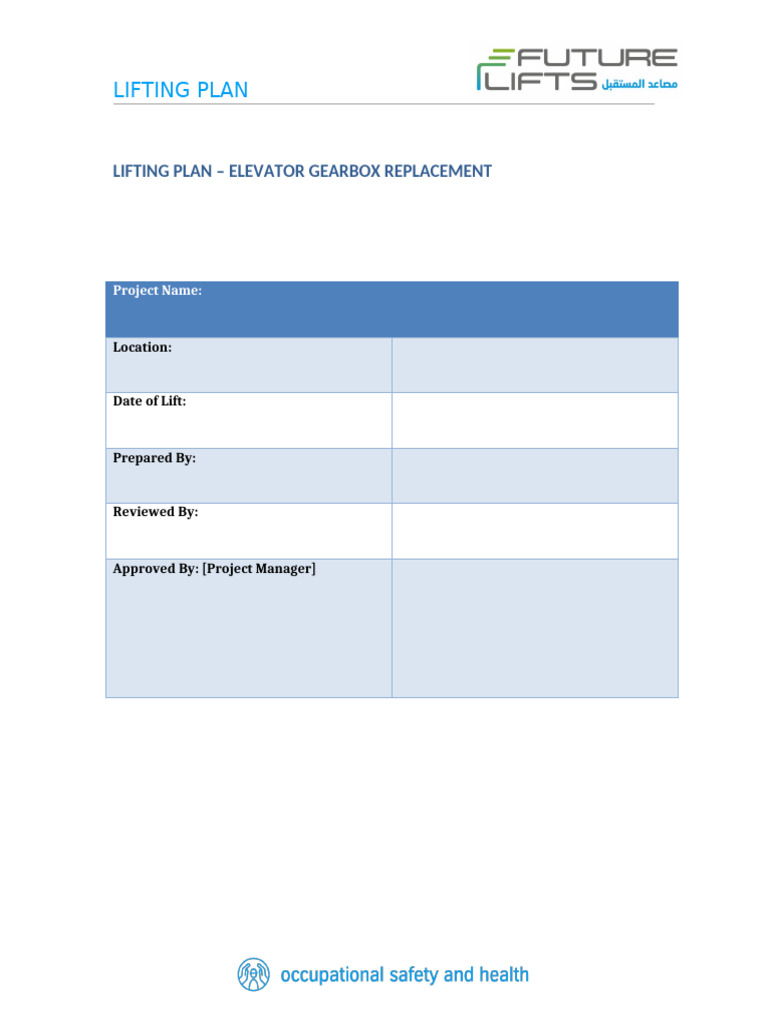 Elevator Gearbox Replacement Plan | PDF | Elevator | Manufactured Goods