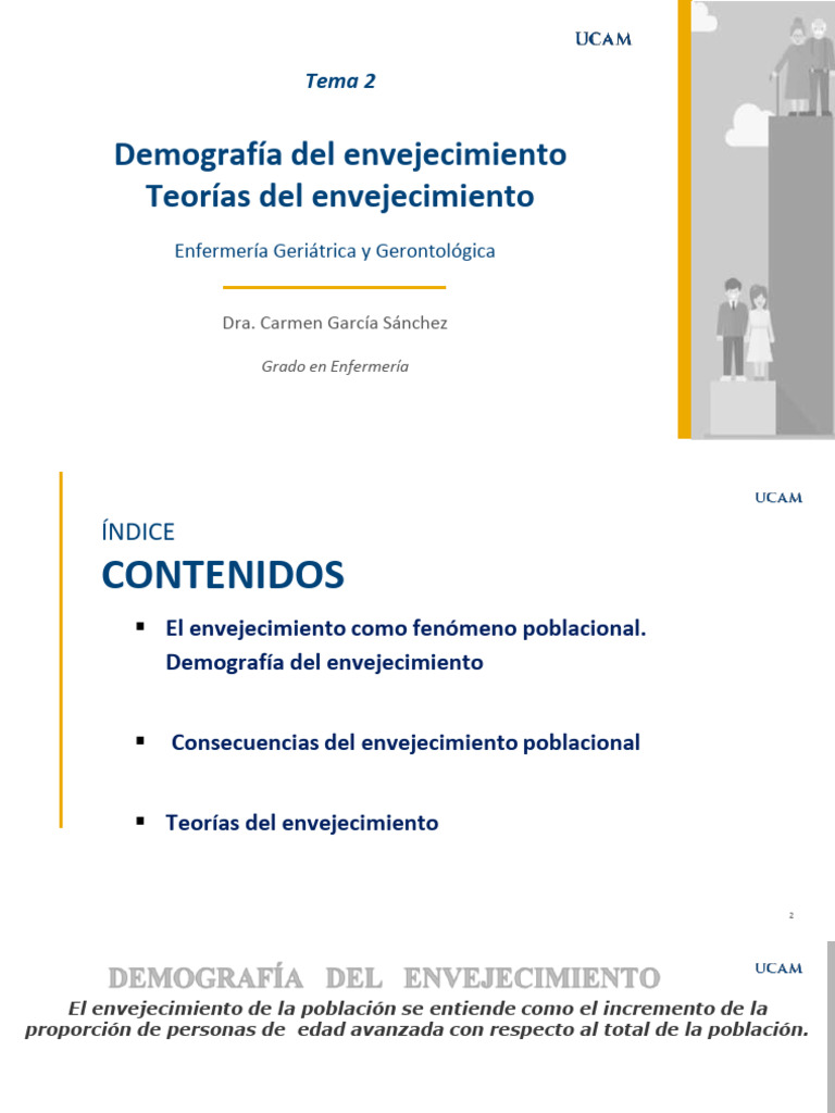 TEMA+2 +DemografC3ADa+Del+Envejecimiento +Teoria+Del+Envejecimiento | PDF | Envejecimiento | Vejez