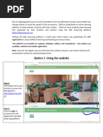 RTB Elearning User Guide | PDF