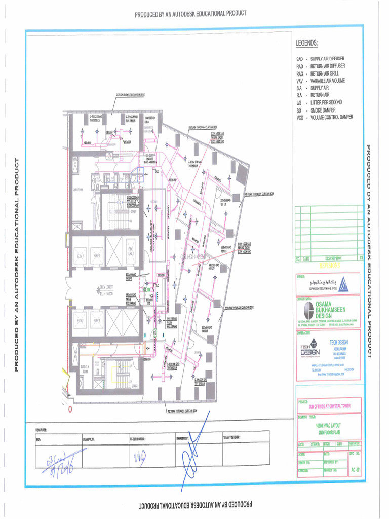 F-2,3,4 HVAC Layout Drawings Crystal | PDF