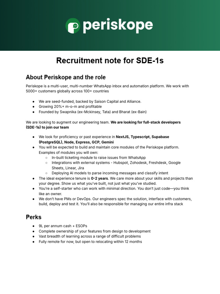Periskope Assignment - SDE1 | PDF | Computing | Software Engineering