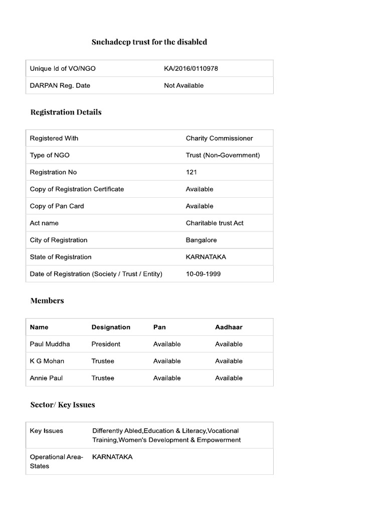 Darpan Certificate | PDF