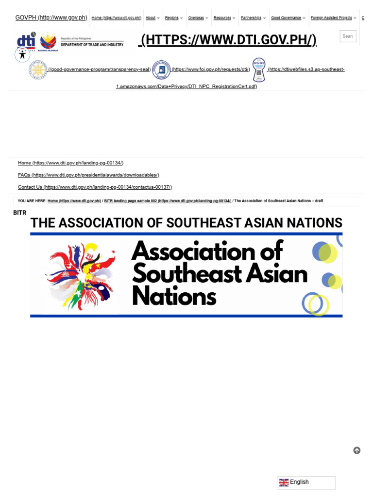 The Association of Southeast Asian Nations - draft _ Department of Trade and Industry ...
