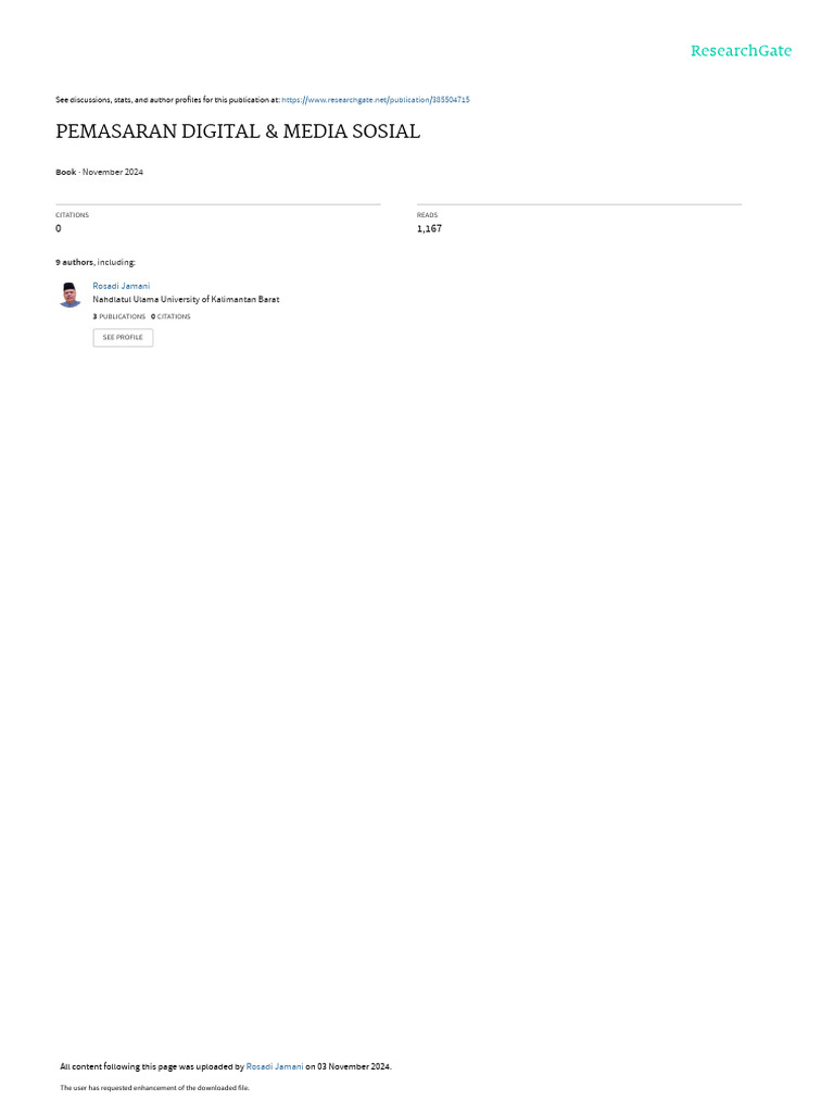 Buku Pemasaran Digitaldan Media Sosial | PDF
