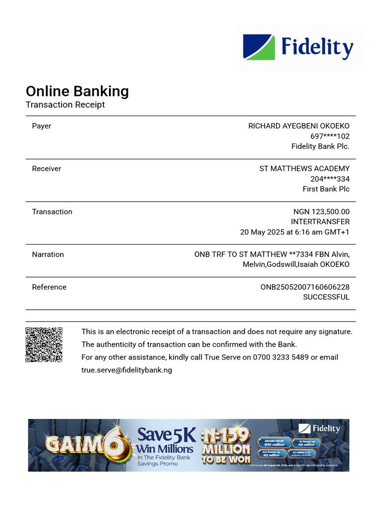 Transaction Receipt | PDF