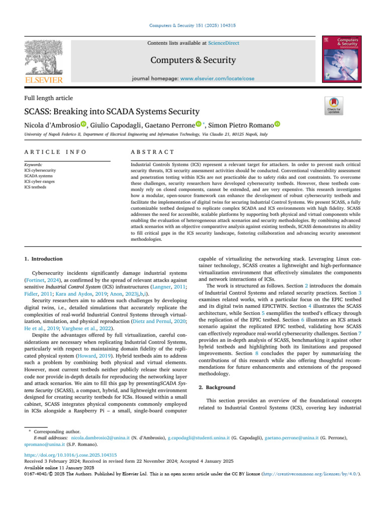 SCASS Breaking Into SCADA Systems Security | PDF | Computer Security ...