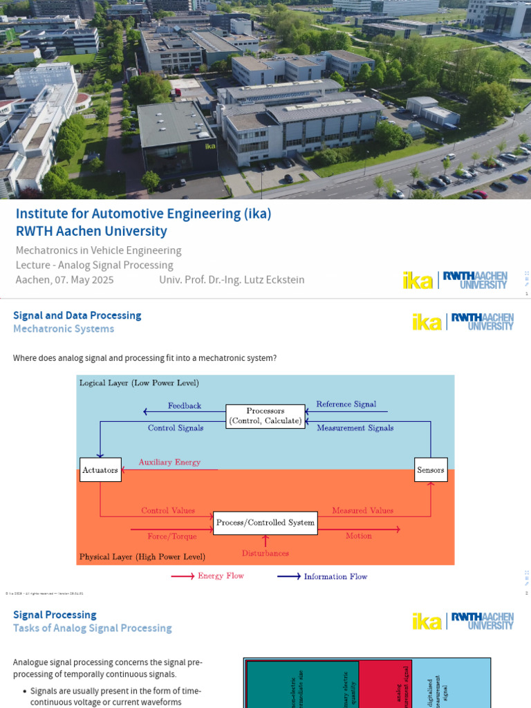 004 Analog Signal Processing en | PDF | Algorithms | Electronic Engineering