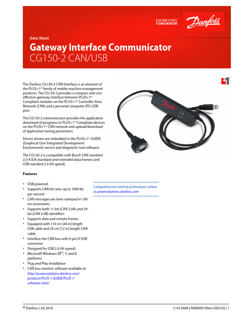 CG150-2 CAN - USB Gateway Interface Communicator | PDF | Usb | Personal ...