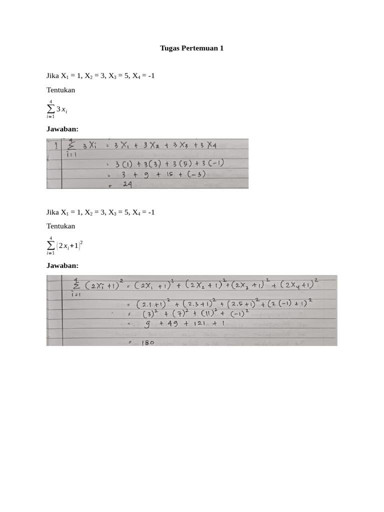 Modul 1 (Tugas 1) - Latihan Soal Dan Jawaban Materi Pengetahuan Dasar Statistika (Sigma) | PDF