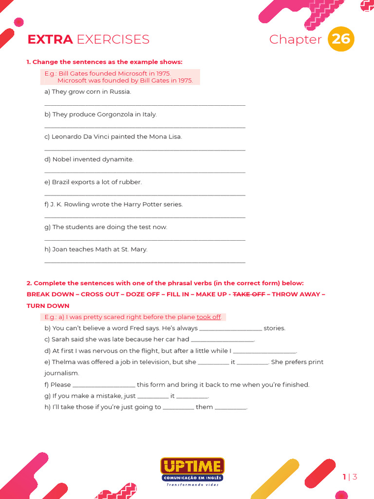 New-Extra Exercises - Chapter 26 | PDF