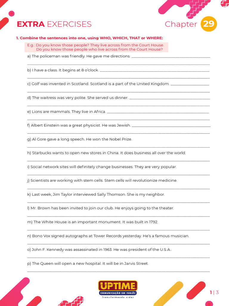 New-Extra Exercises - Chapter 29 | PDF