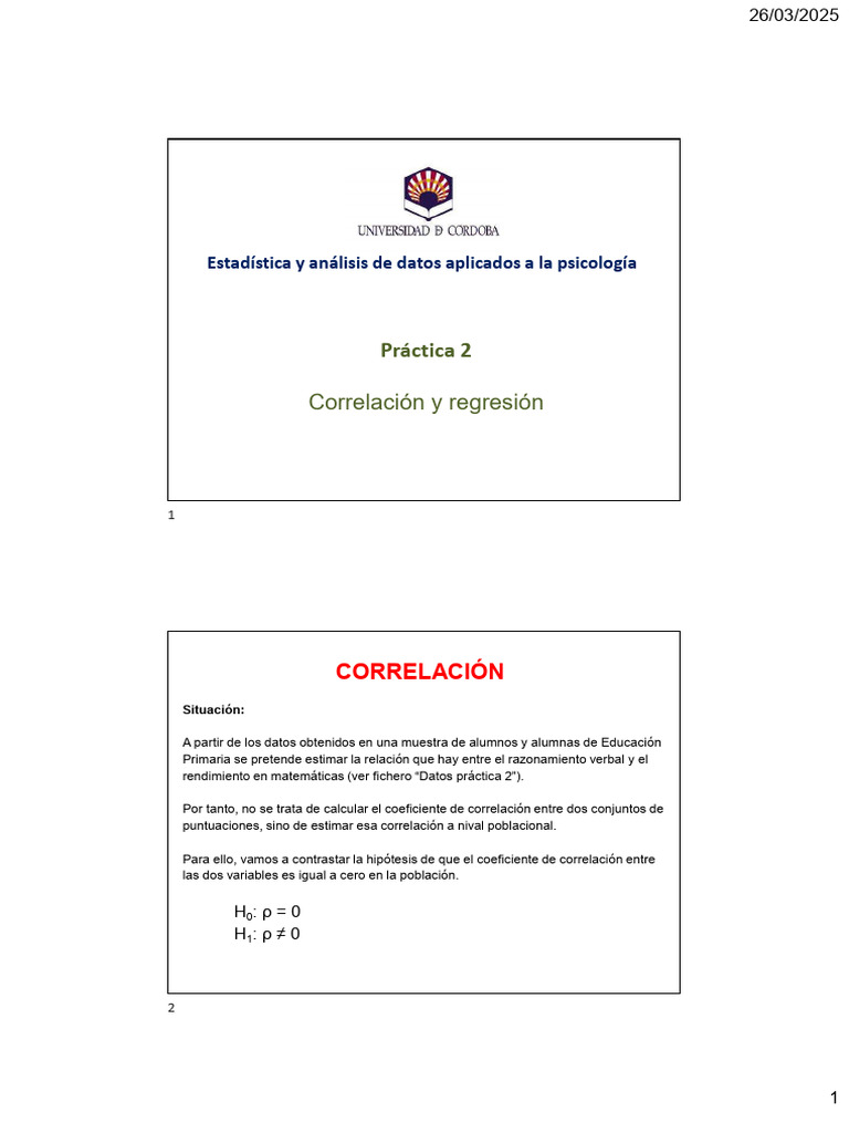 Presentación Práctica 2 | PDF | Análisis de regresión | Spss