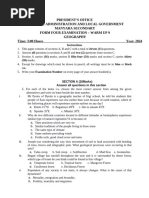 Form One Geography Exam 2025 | PDF | Planets | Planets In Astrology
