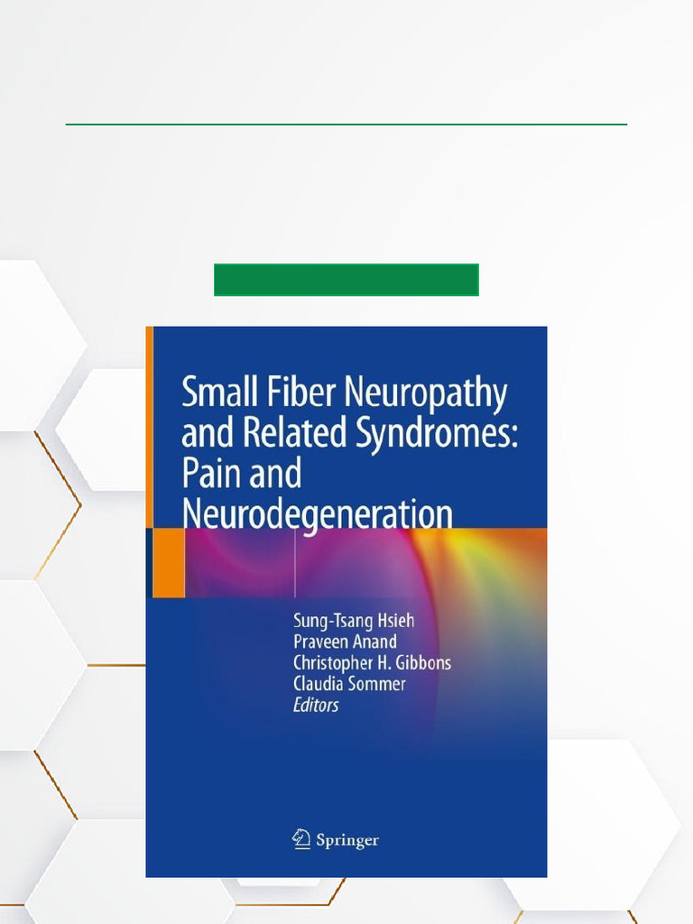 Small Fiber Neuropathy and Related Syndromes Pain and Neurodegeneration ...