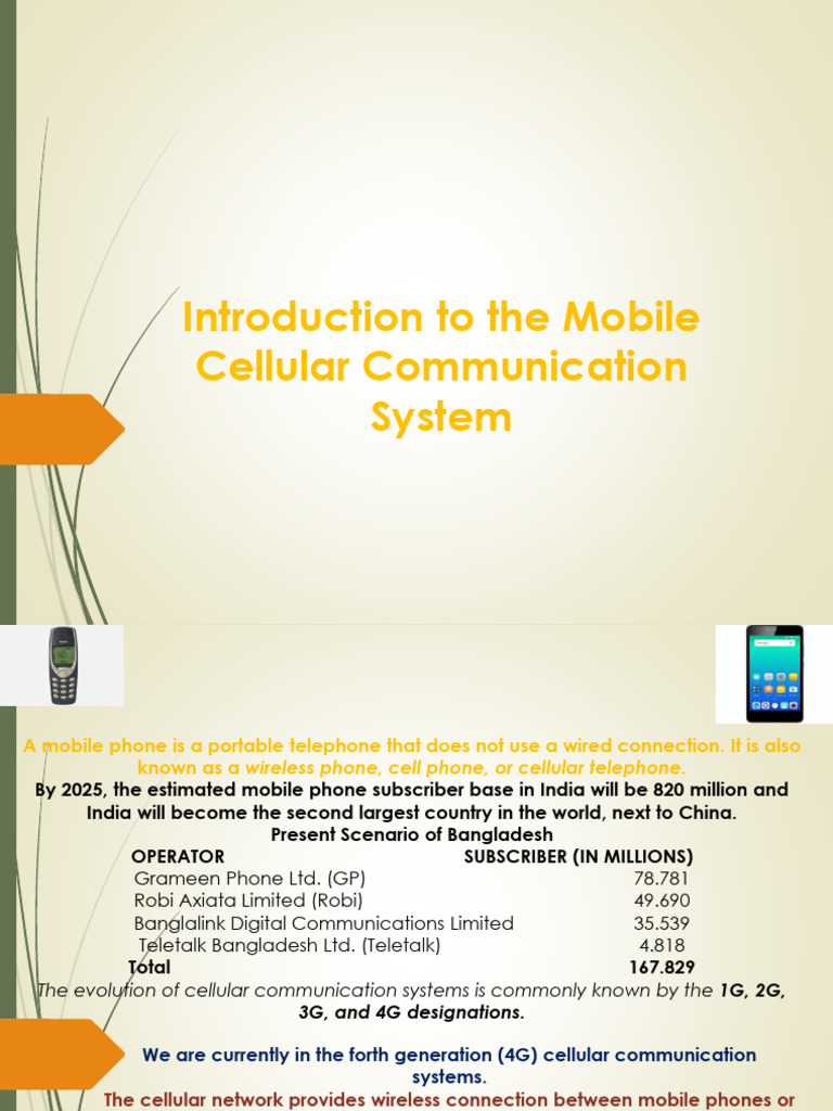 Important Topic of Mobile Cellular | PDF | Cellular Network | Channel Access Method