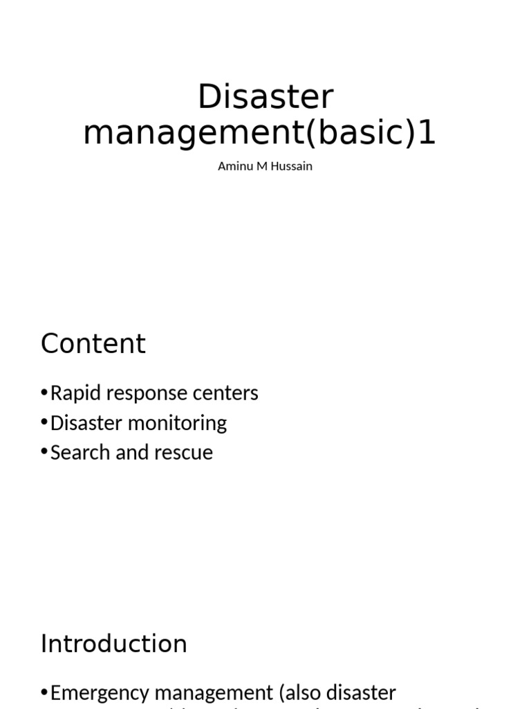 Essential Guide to Disaster Management | PDF | Emergency Management ...
