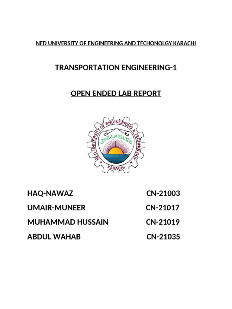 OEL Transportaion-1 Report | PDF | Materials | Building Engineering