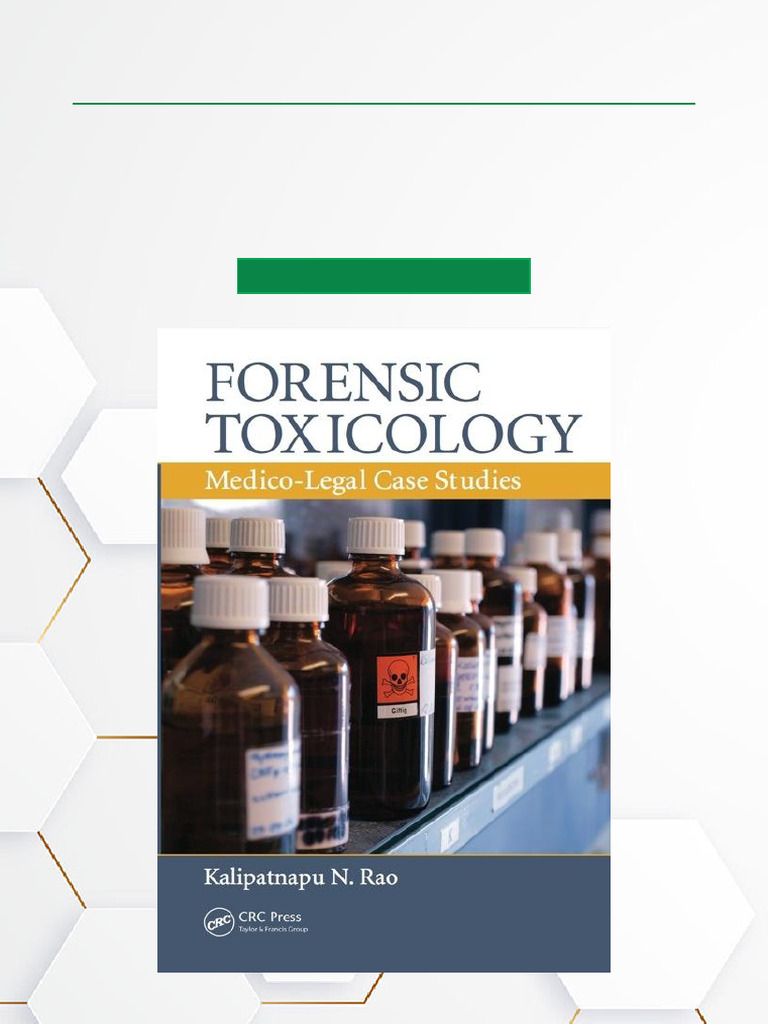 Forensic Toxicology Medico Legal Case Studies - 1st Edition Full Ebook Access | PDF | Driving ...