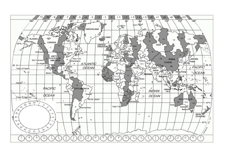 Time Zone Map | PDF