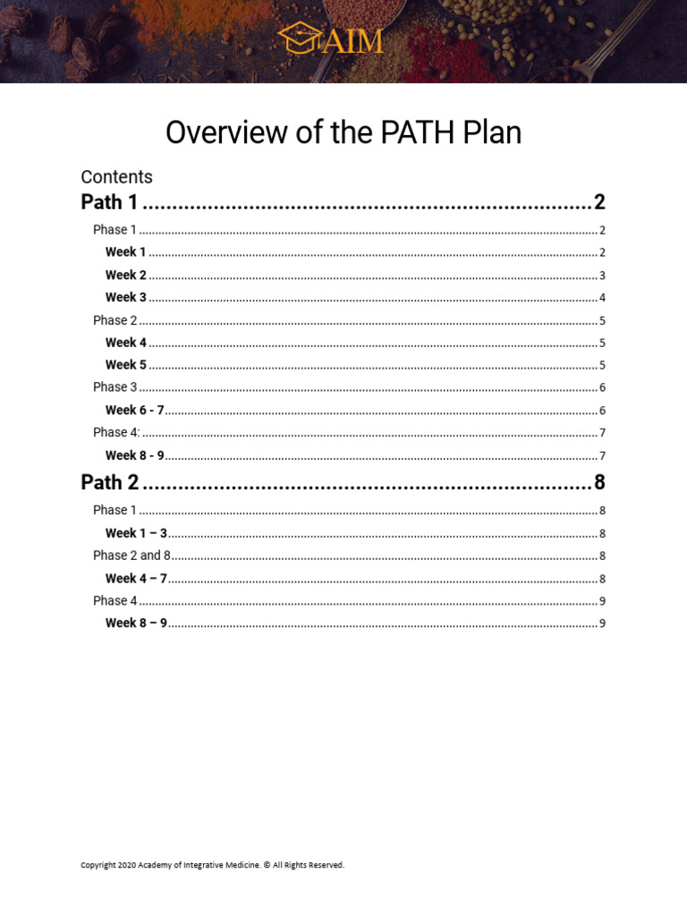 Overview of The PATH Plan | PDF | Cooking Oil | Cereals