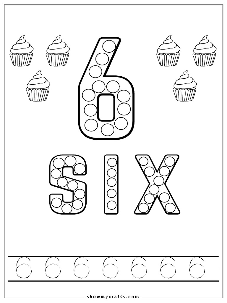 Number 6 Dot Painting | PDF