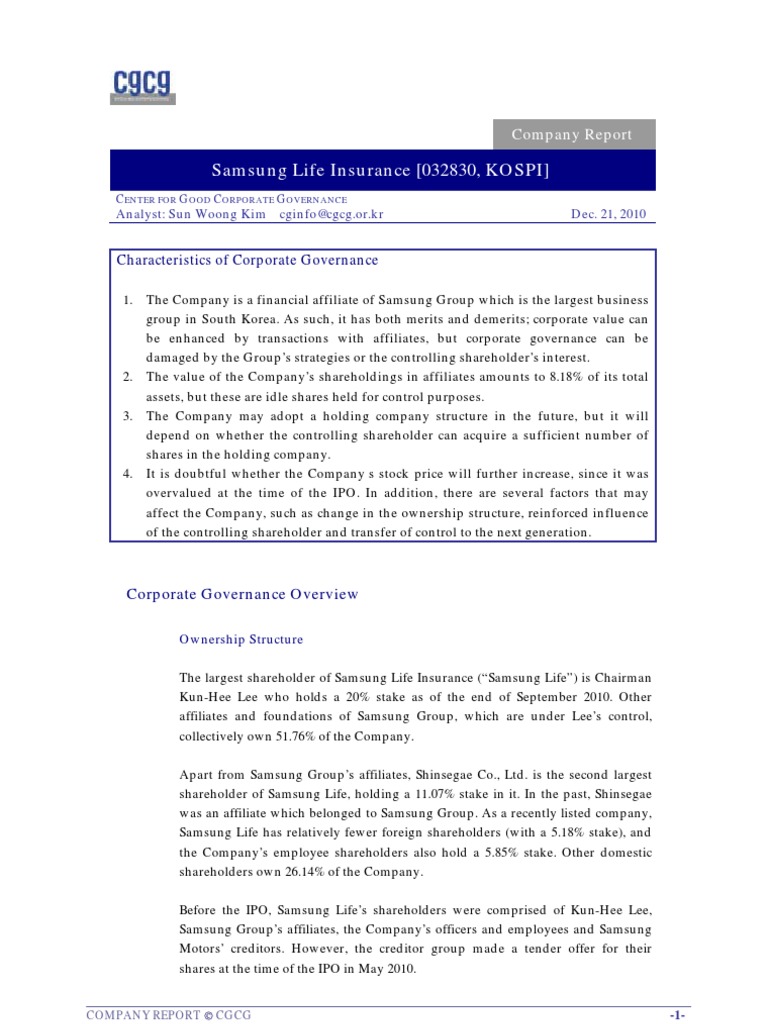 Samsung Group Structure | Download Free PDF | Samsung | Stocks