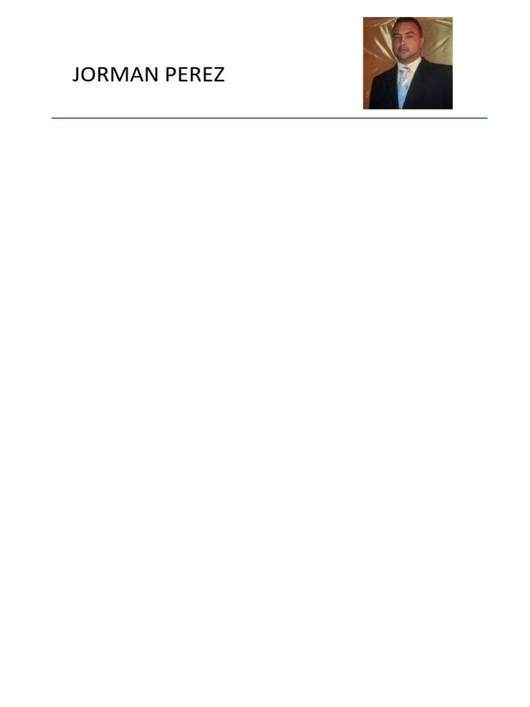 CV Jorman Perez | PDF