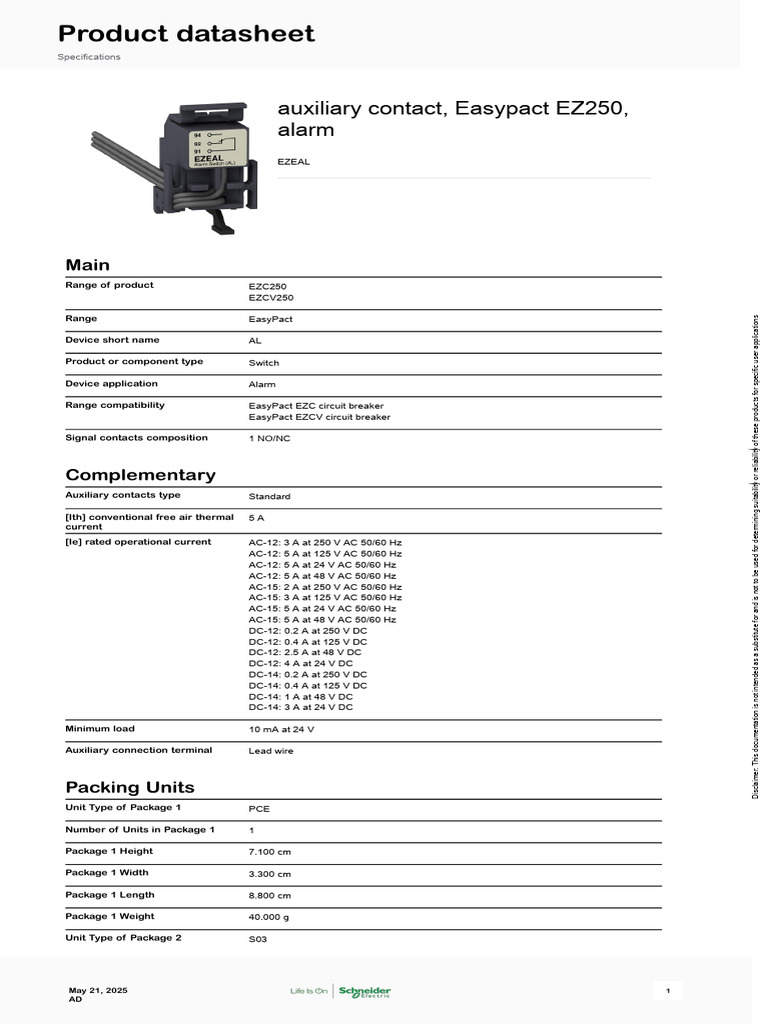 Schneider Ezeal EZC250 Product Overview | PDF | Recycling ...