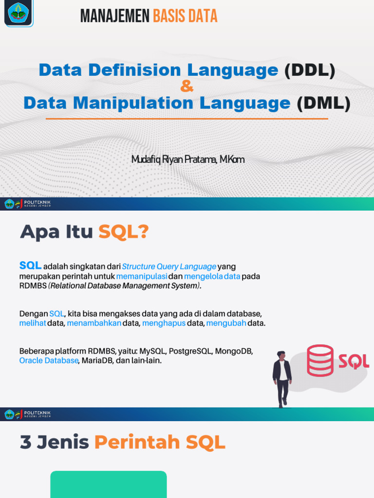 DDL & DML - Mudafiq | PDF