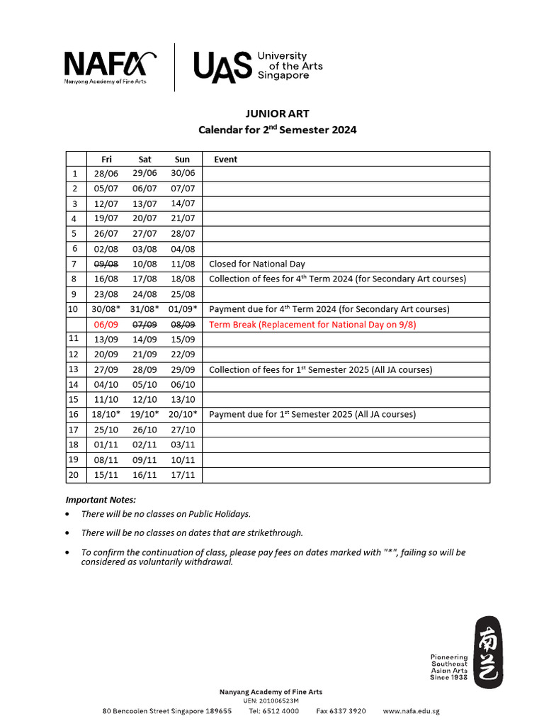 IPS School Calendar 2024-25 | PDF
